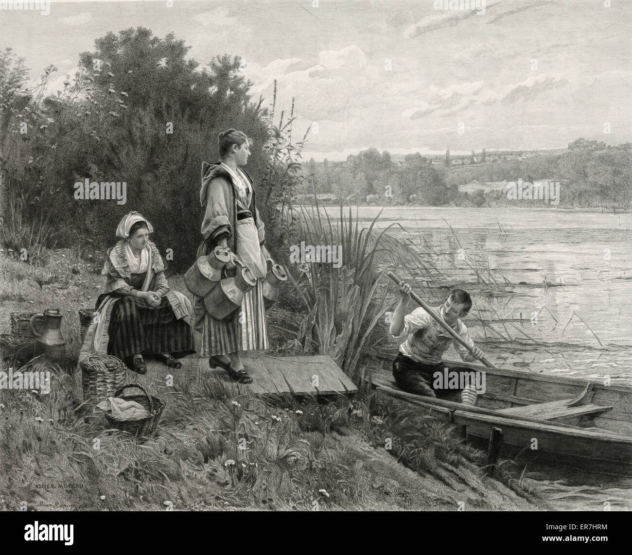 Le batelier Banque de photographies et d’images à haute résolution - Alamy