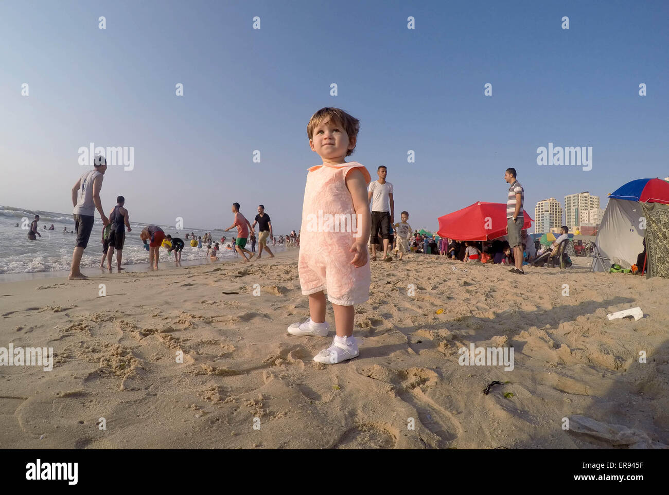 La ville de Gaza, bande de Gaza, territoire palestinien. 29 mai, 2015 ...