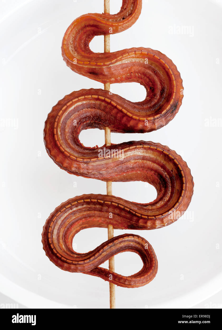 Kebab de serpent cuit vendu au Cambodge - un exemple de la nourriture ...