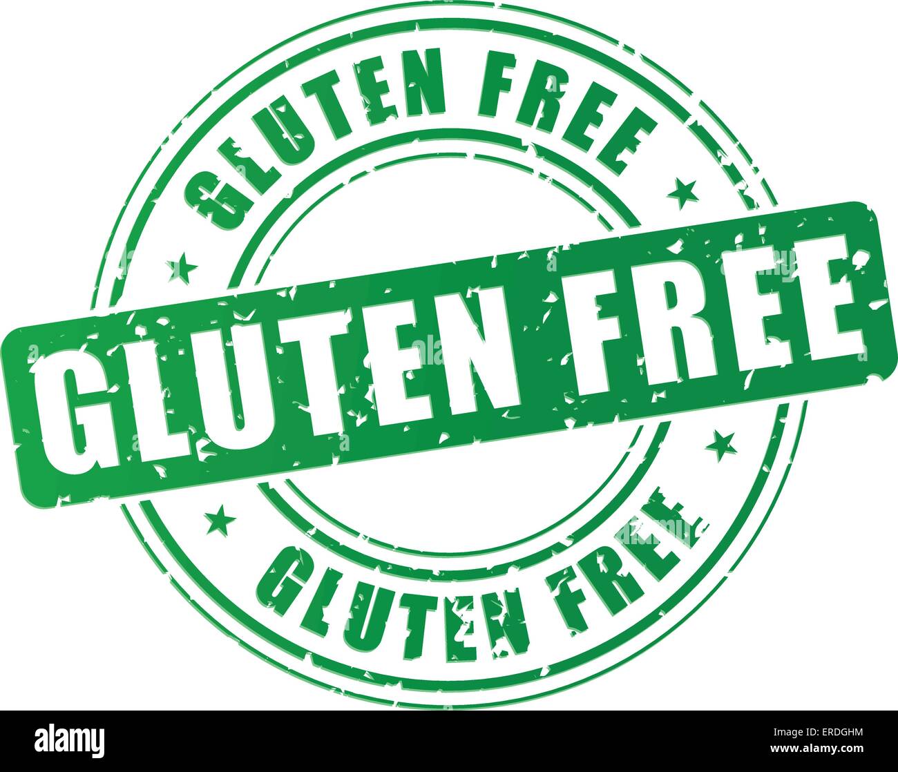 Vector illustration of green gluten free stamp sur fond blanc Image ...