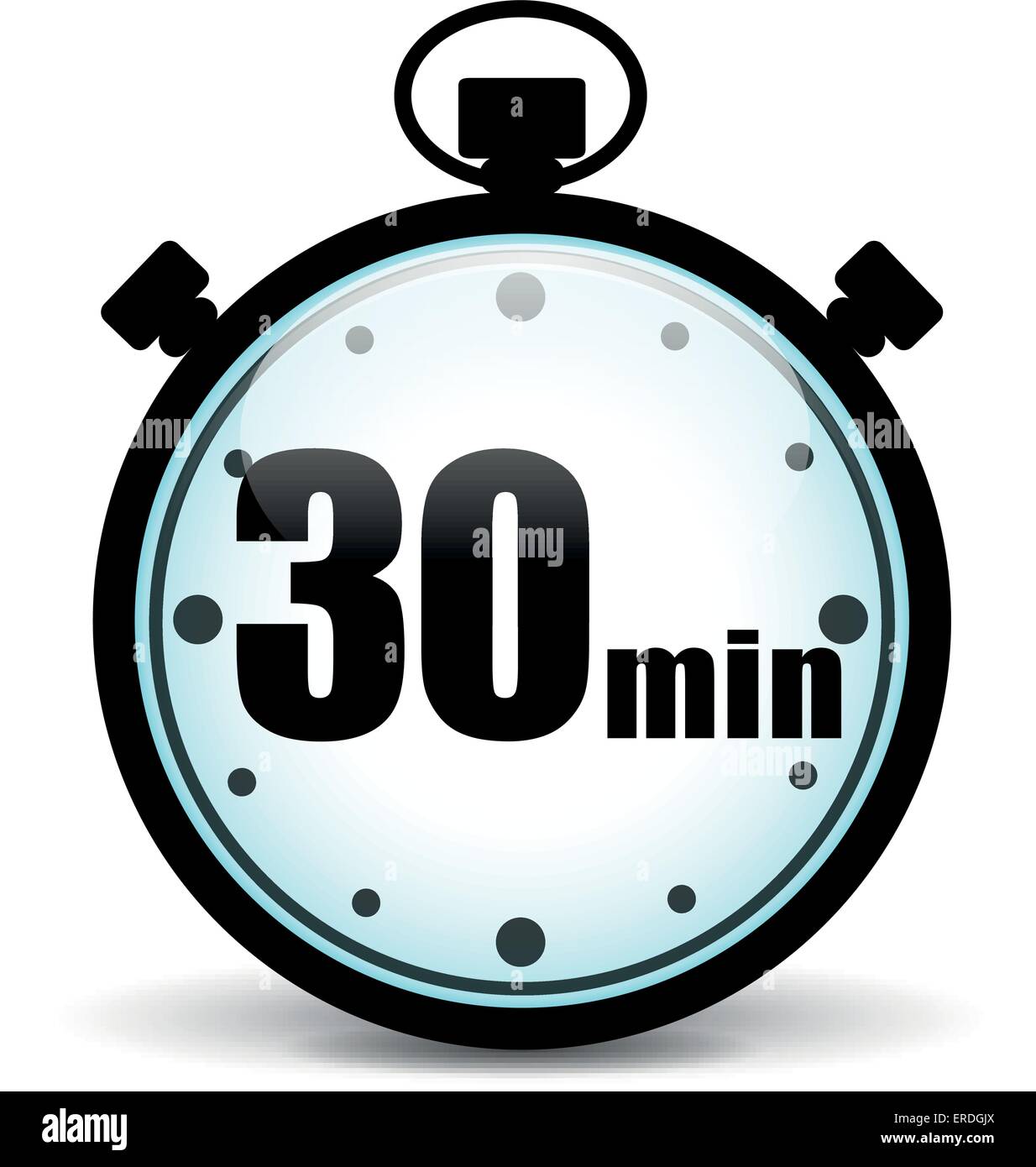 Timer 30 minutes vector illustration Banque de photographies et d ...
