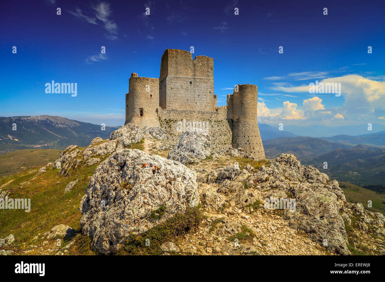 Château de Rocca Calascio Photo Stock - Alamy
