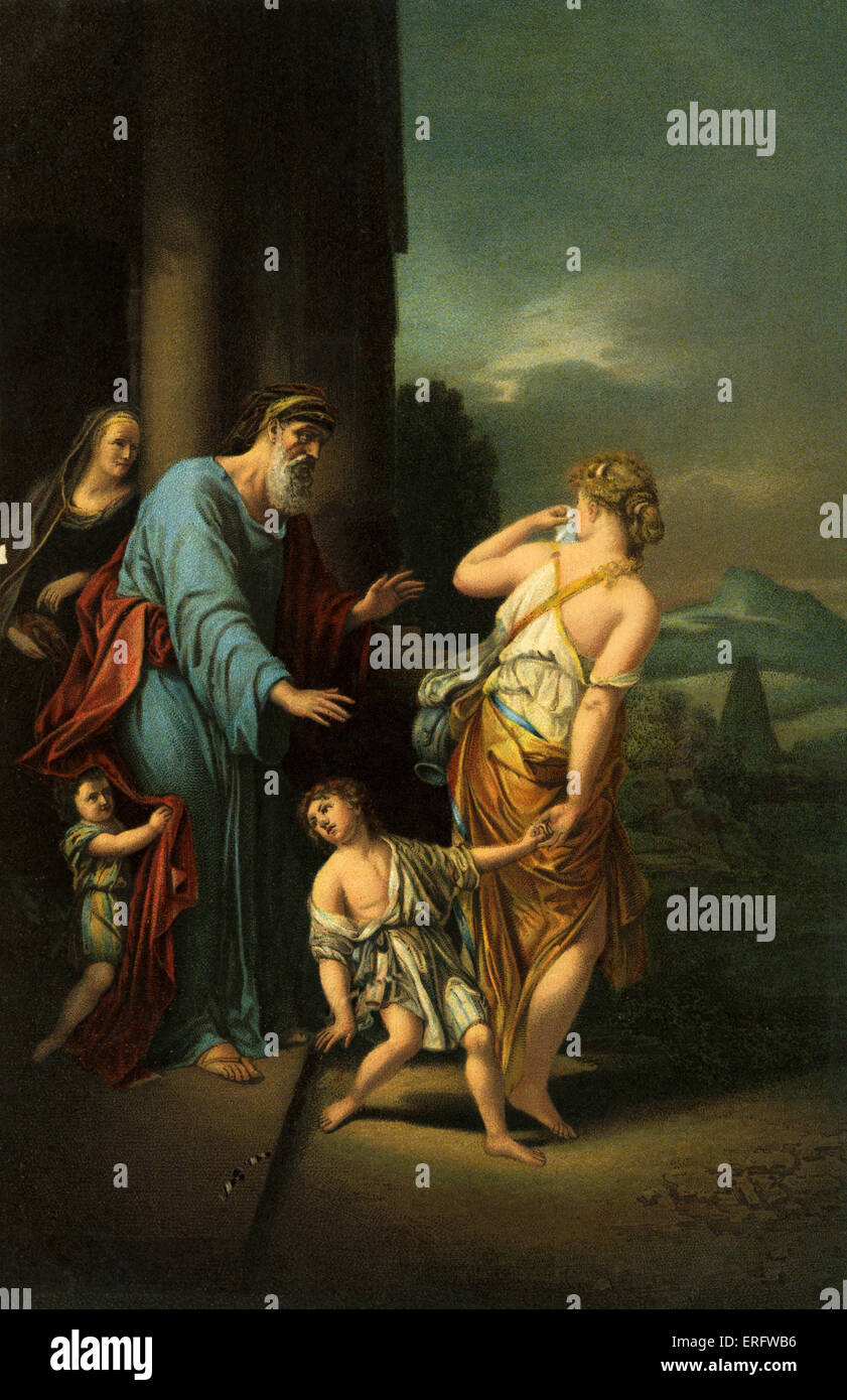 Abraham renvoyer Agar et Ismaël comme demandé par son épouse Sarah ...