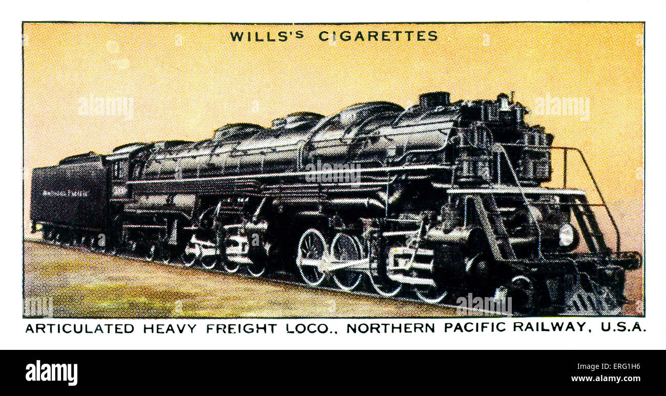 Locomotives de fret américain. Locomotives de fret lourd articulé sur ...