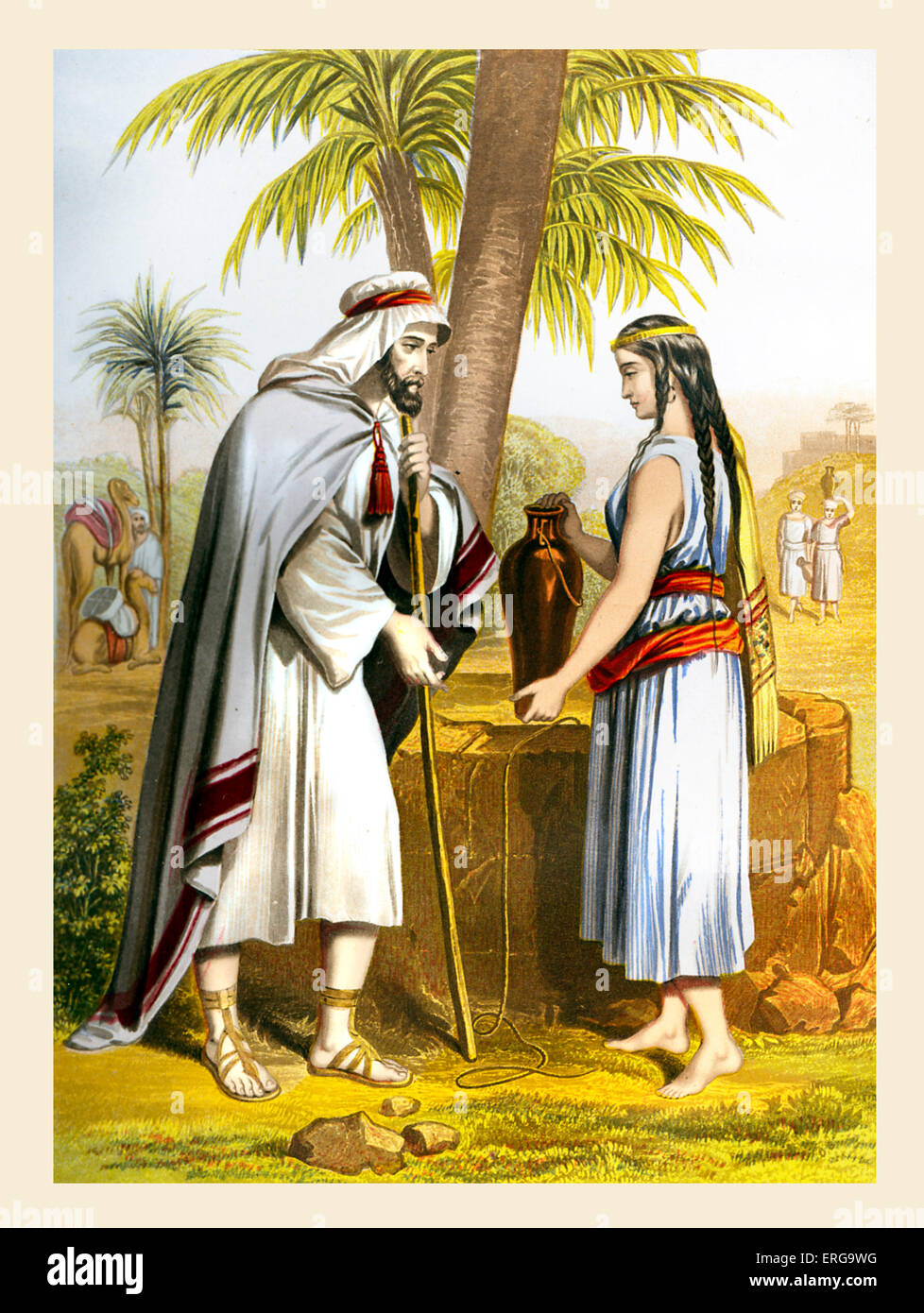 Rebecca, et le serviteur d' Abraham. Recherche une femme pour Isaac ...