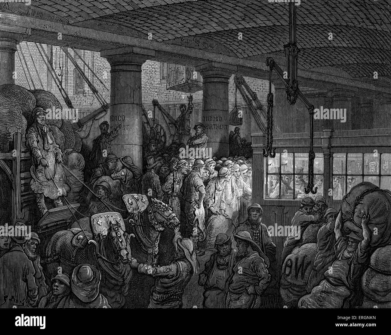 London Docks 19th Century Banque d'image et photos - Alamy