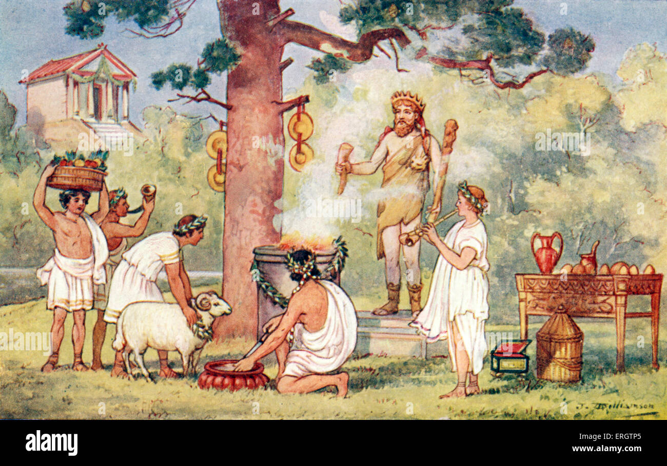 L'Empire romain - un sacrifice aux dieux romains, TOGA, togas, ram ...