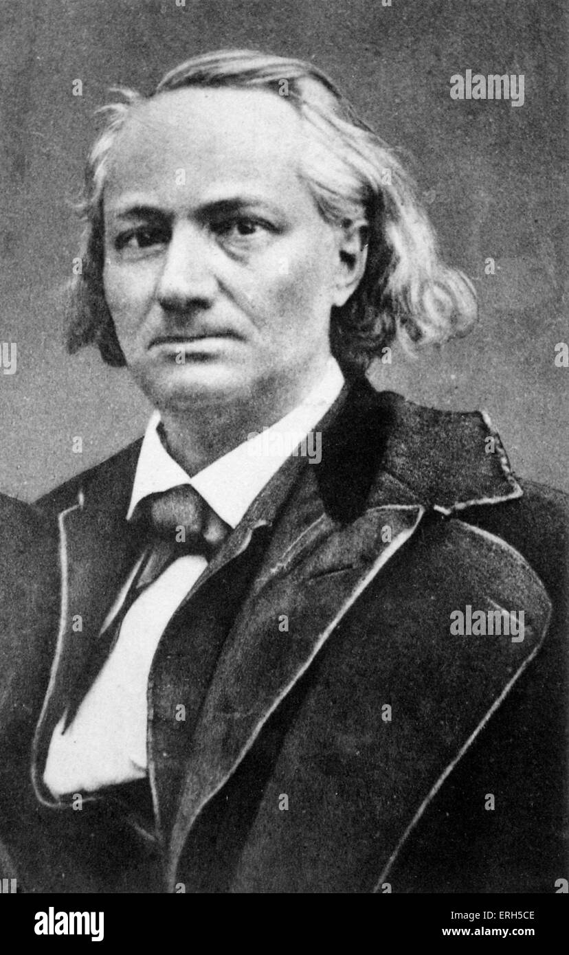 Charles Baudelaire, poète français, 1821 - 1867. Photographie Photo ...