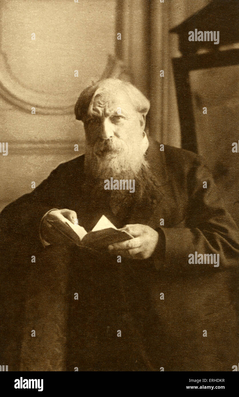 Auguste Rodin - portrait holding book sculpteur français, 1840-1917 ...