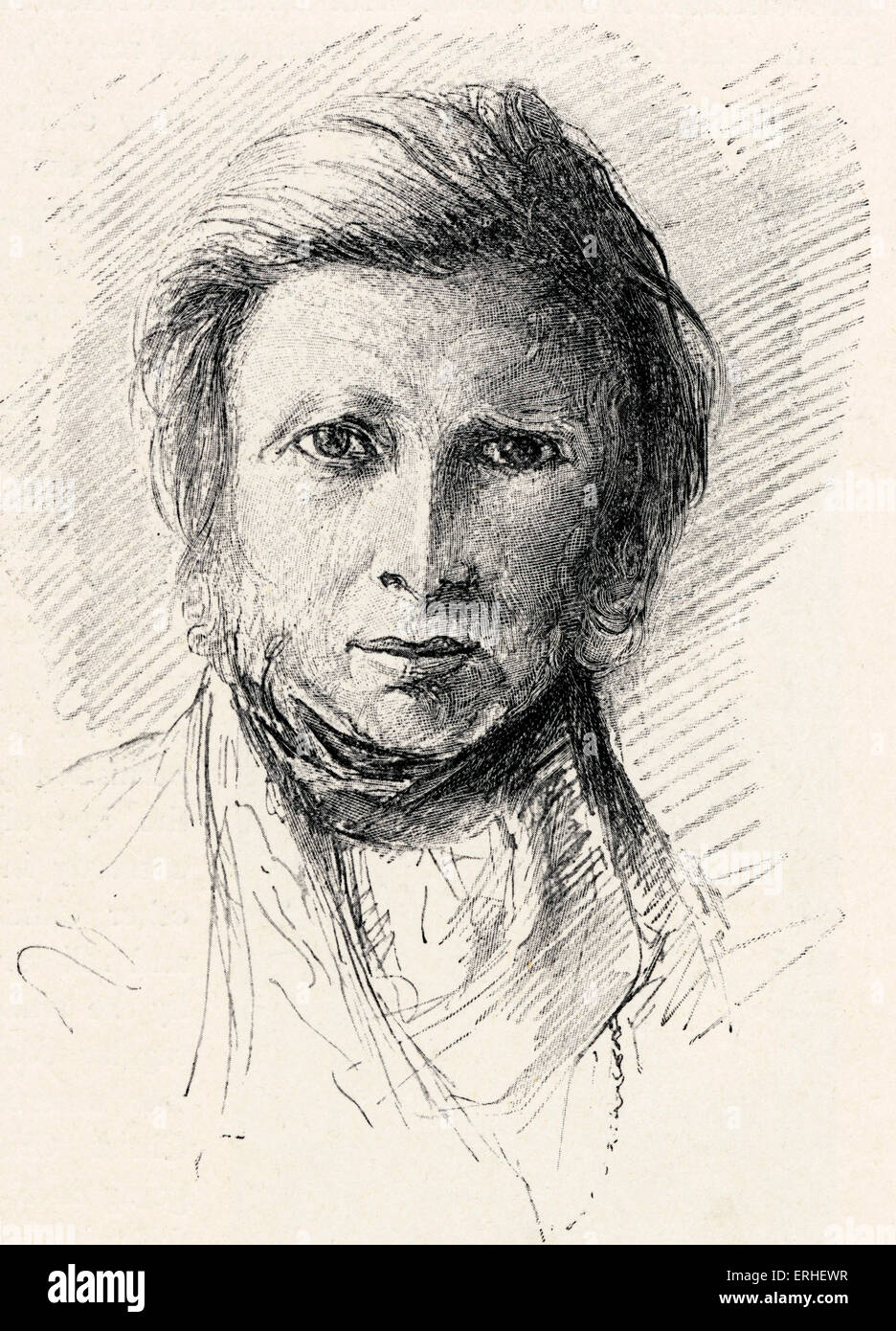 John Ruskin - portrait de l'écrivain et peintre romantique anglais ...