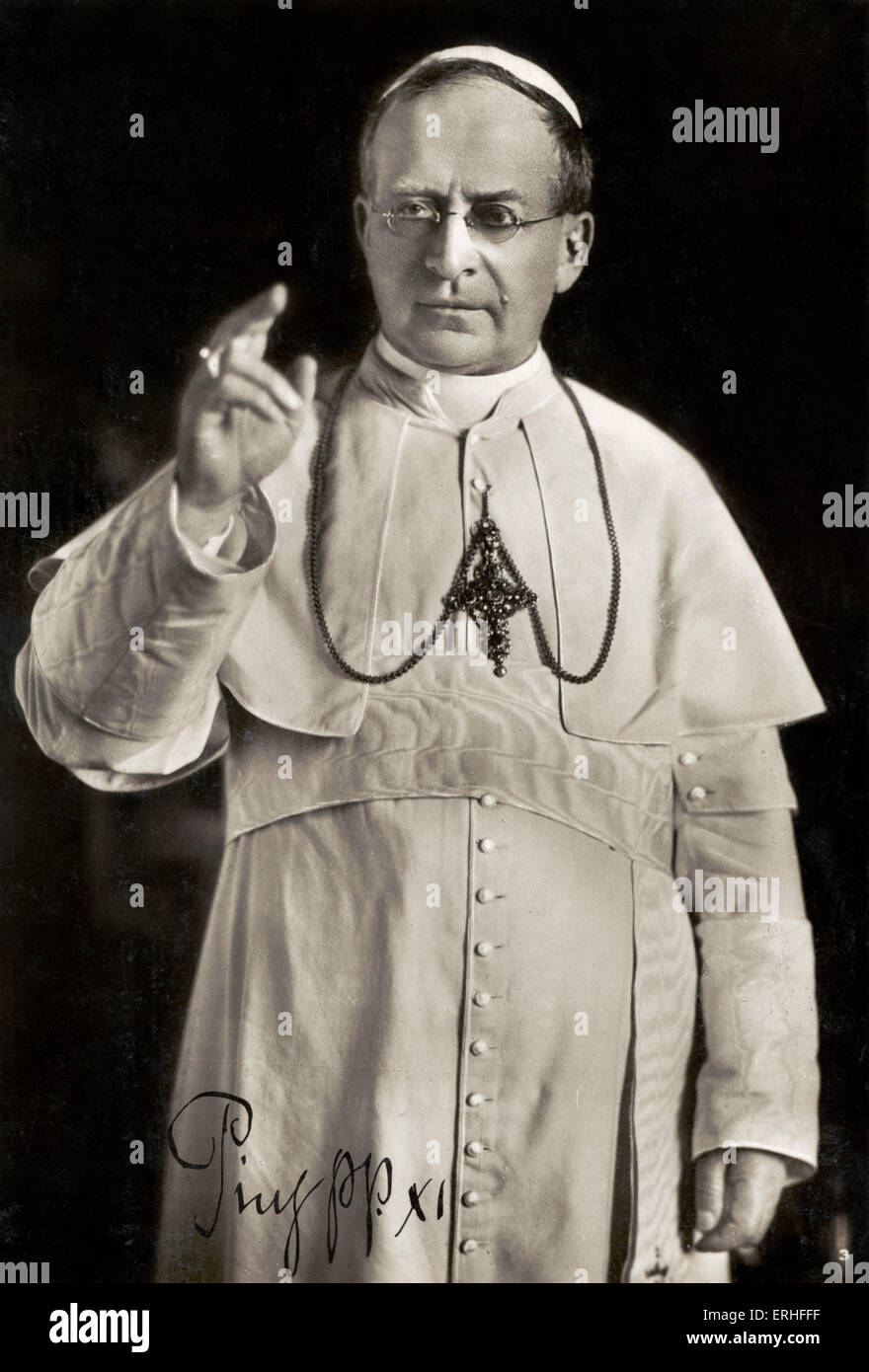 Le pape Pie XI - portrait. Le pape du 6 février 1922 au 10 février 1939 ...