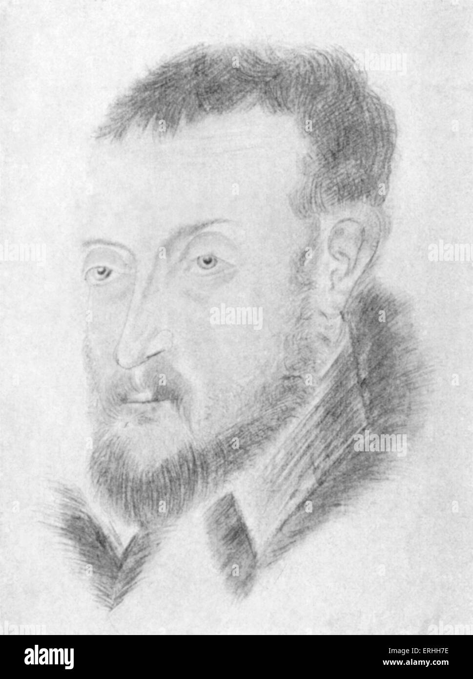 Joachim du Bellay - Portrait gravure. Poète français, 1522 - 1560 ...