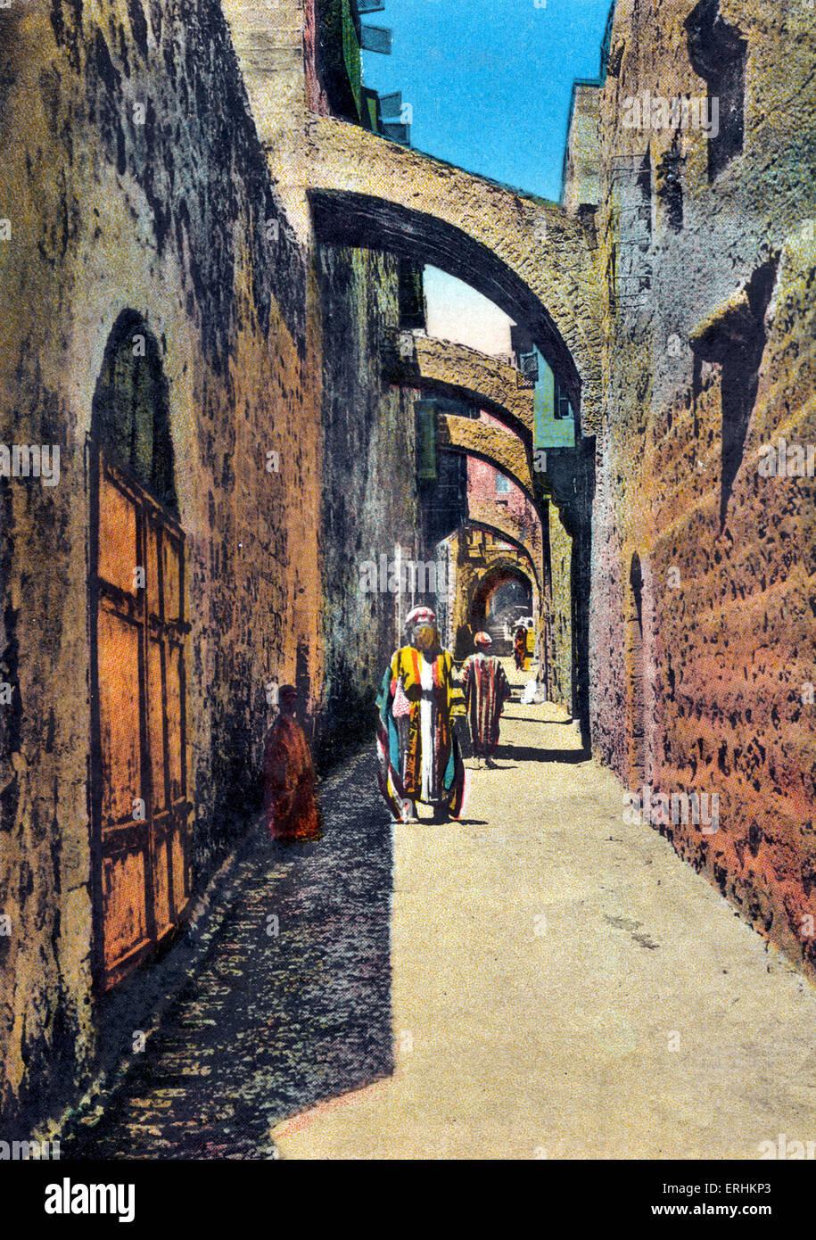 Jérusalem - la cinquième station de la croix dans la Via Dolorosa ...