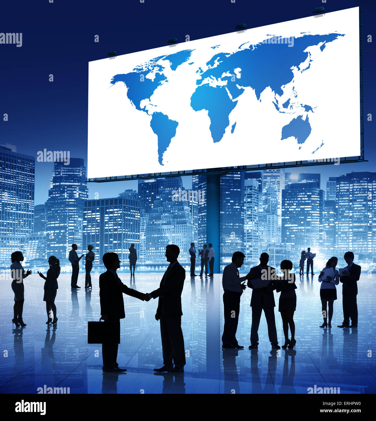 Panneau d'affichage avec carte du monde Banque de photographies et d’images à haute résolution ...