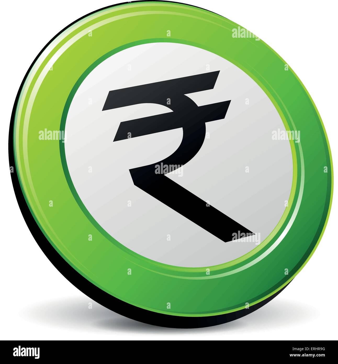 Rupee symbol Banque d'images vectorielles - Alamy