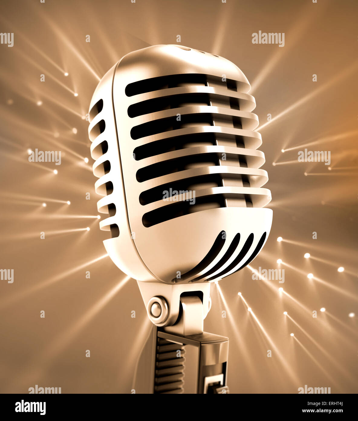 Vintage microphone Banque de photographies et d’images à haute résolution - Alamy