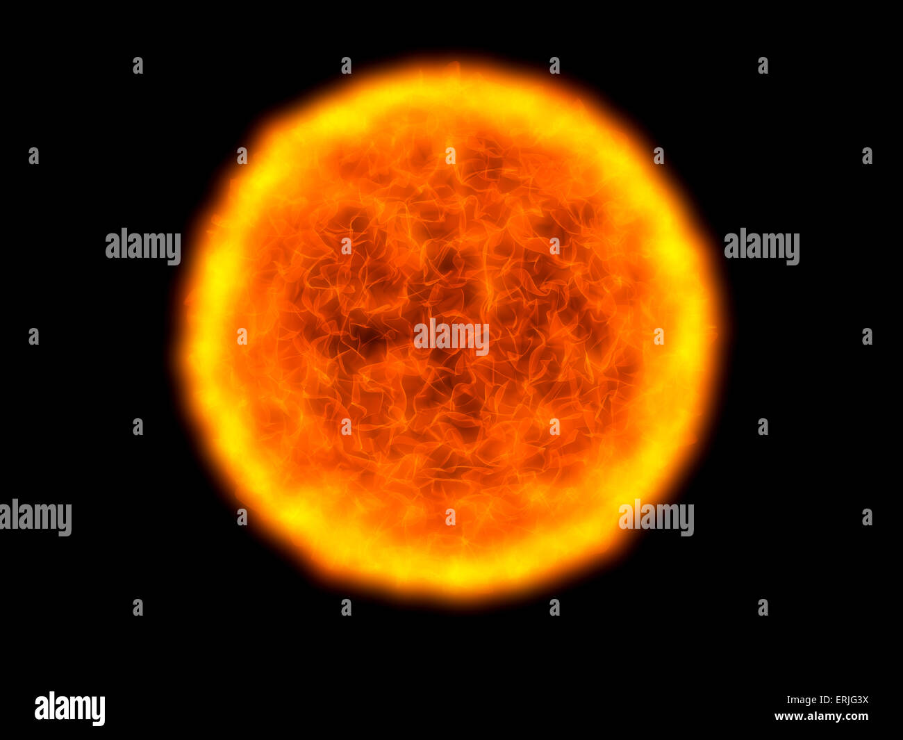 Fire ball planet illustration on Banque de photographies et d’images à ...