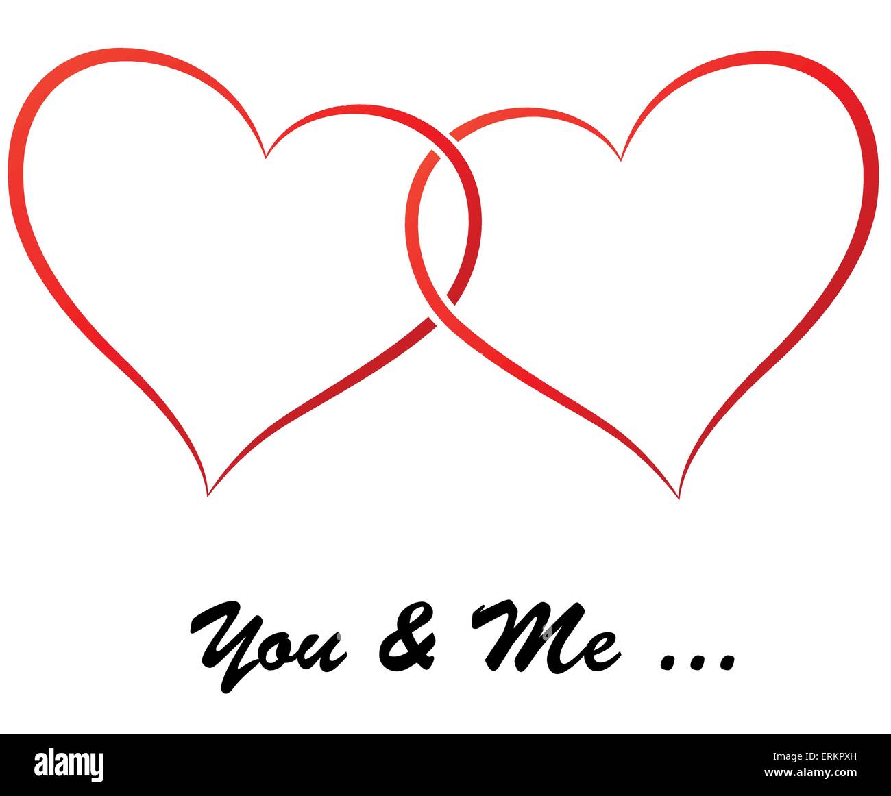 Vector illustration de coeurs de mariage sur fond blanc Image ...