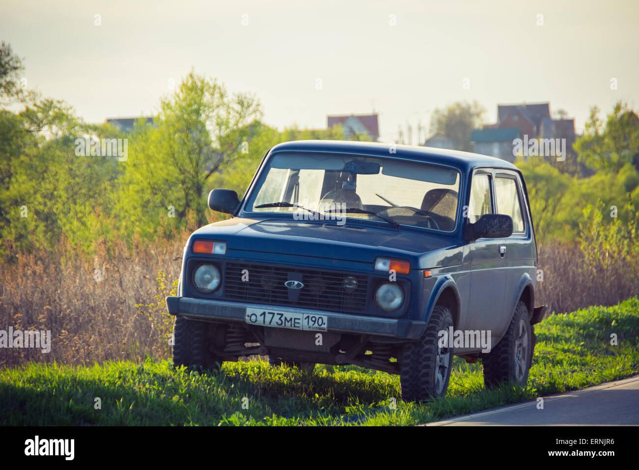 Lada Bleue Banque d'image et photos - Alamy