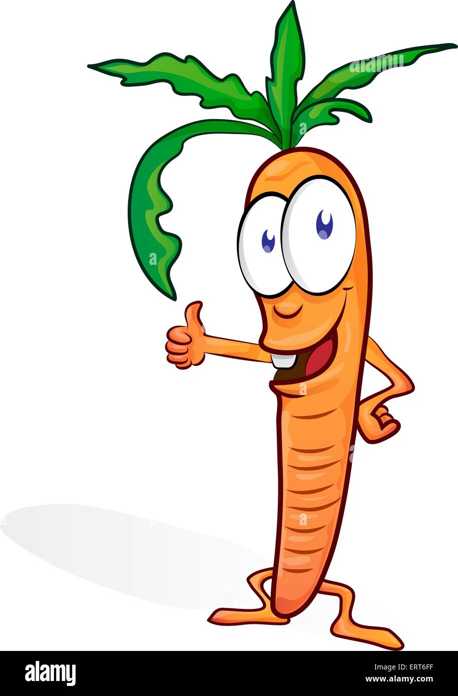 Cartoon carrot Banque d'images détourées - Alamy