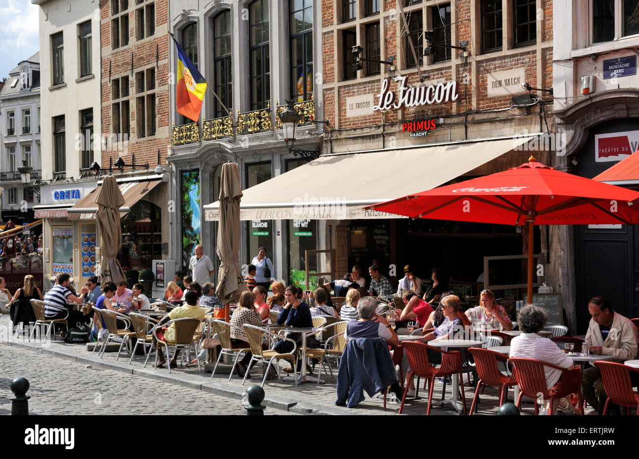 Belgium cafe cafes brussels Banque de photographies et d’images à haute ...