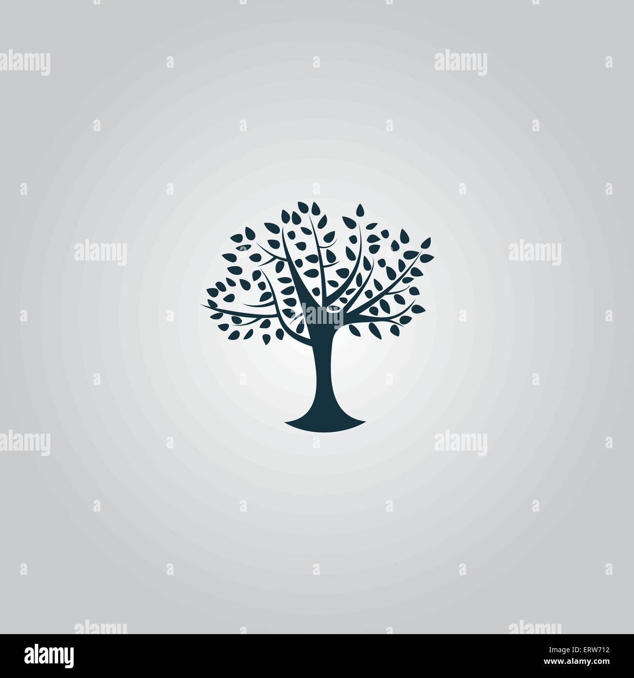 Arbre généalogique simple décoratif Image Vectorielle Stock - Alamy