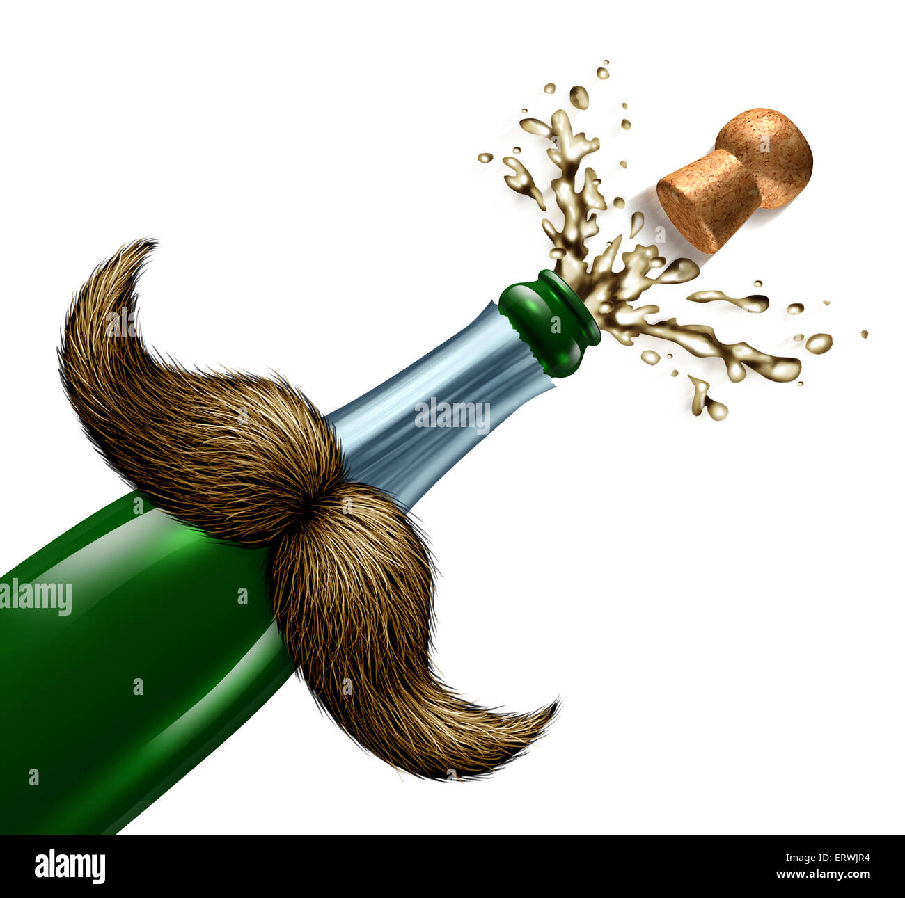 Bouteille De Champagne Qui Explose