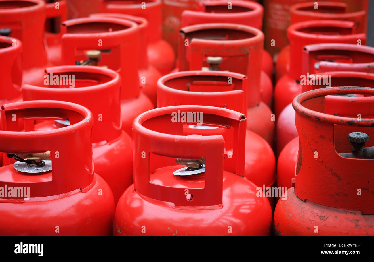 Butane gas bottles Banque de photographies et d’images à haute ...
