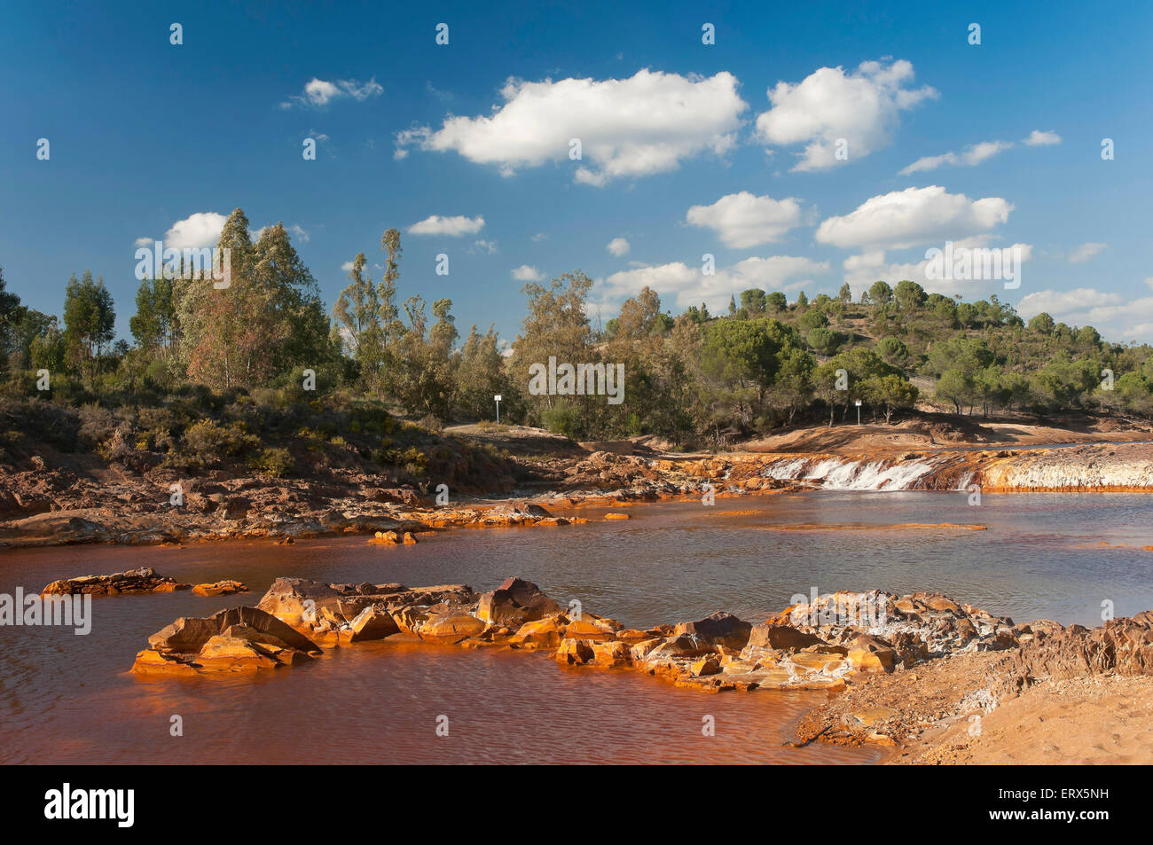 Rio Tinto, pollution, province de Huelva Villarrasa, région d ...