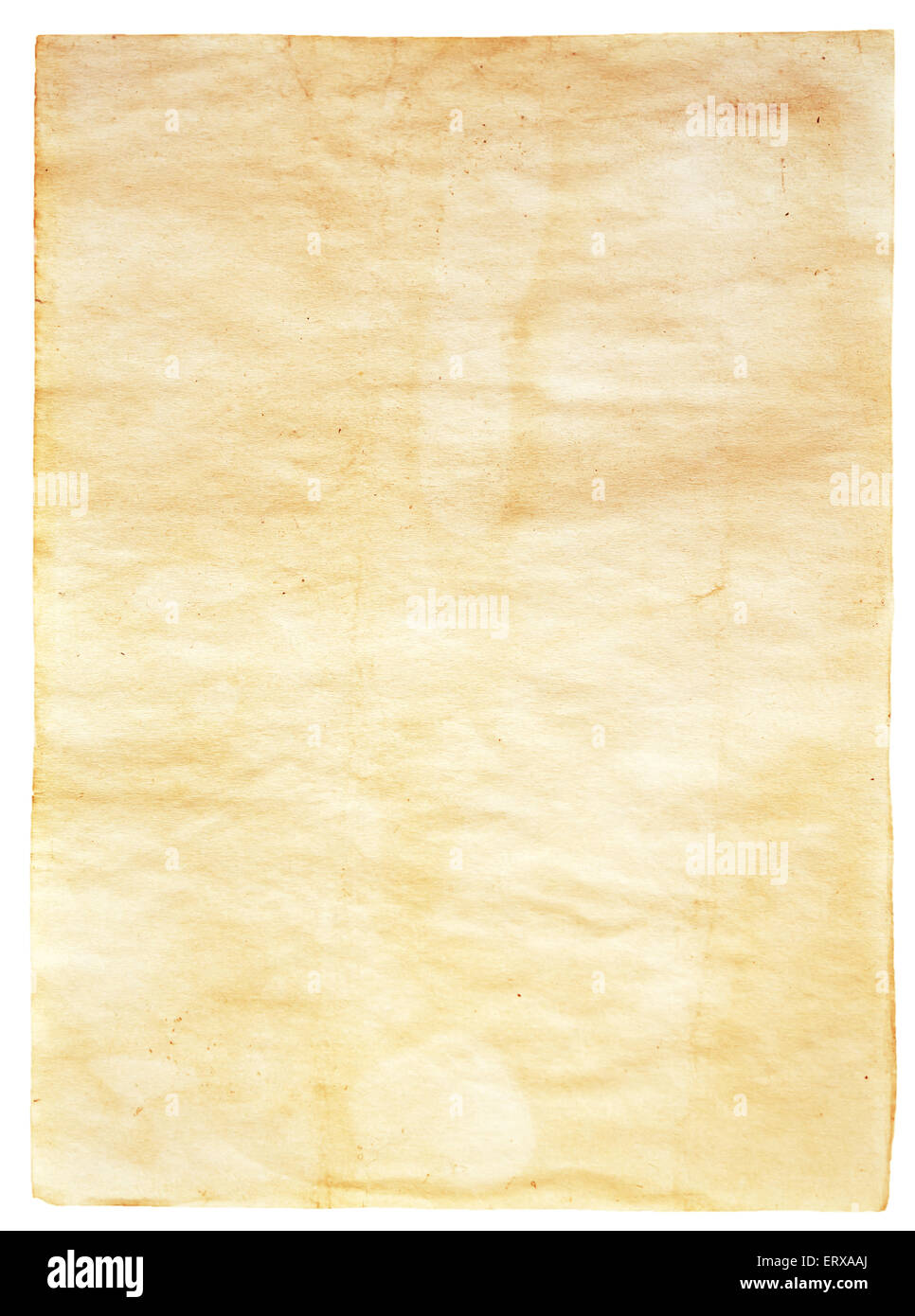 Vieux papier isolé sur fond blanc Banque de photographies et d’images à ...