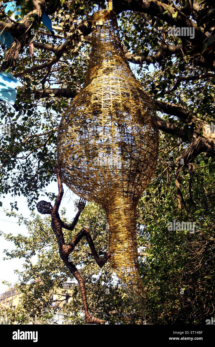 Arbre avec des nids d'oiseaux tisserands Banque de photographies et d ...