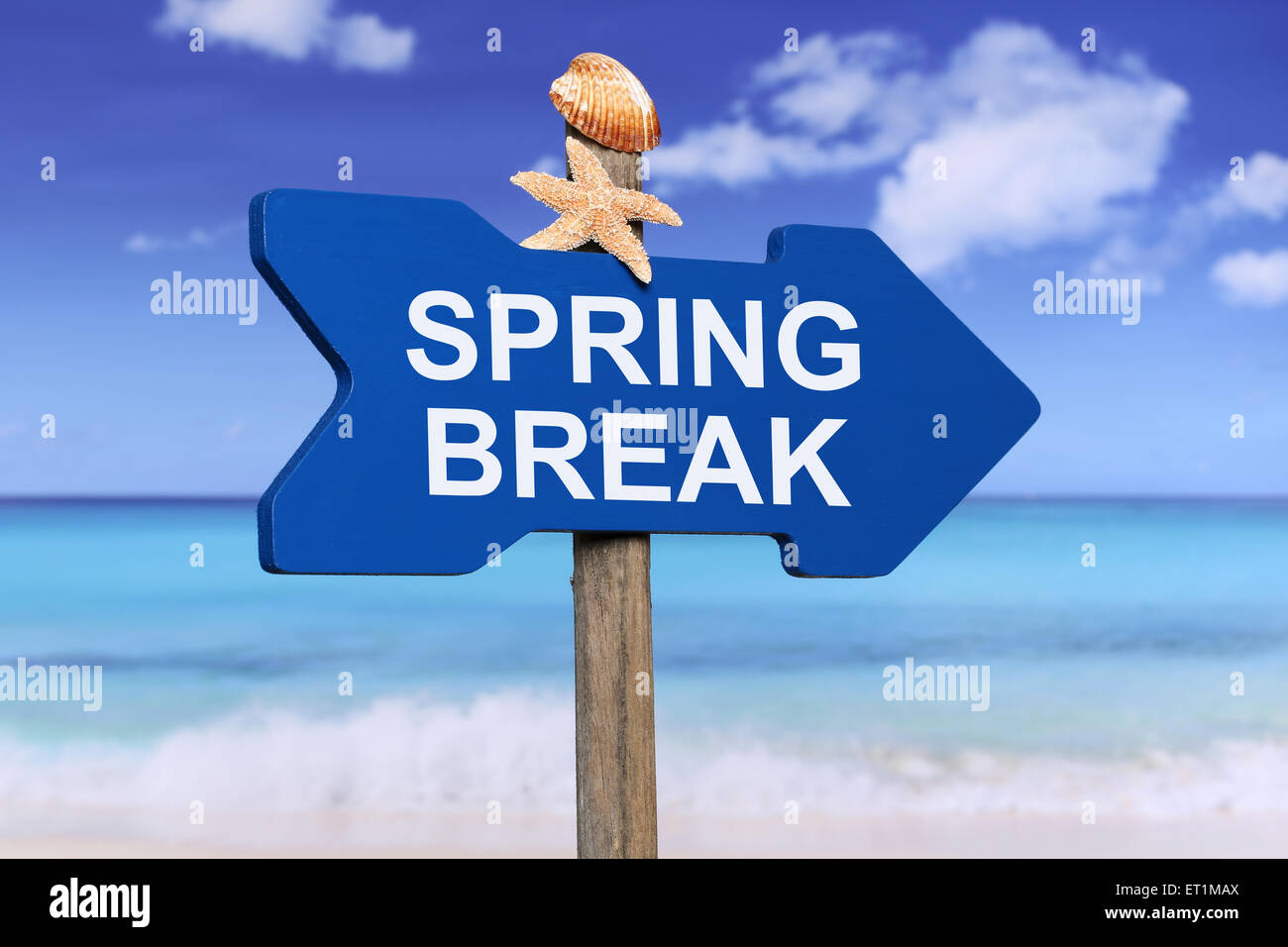 Spring Break sur la plage et la mer en été en vacances Photo Stock - Alamy