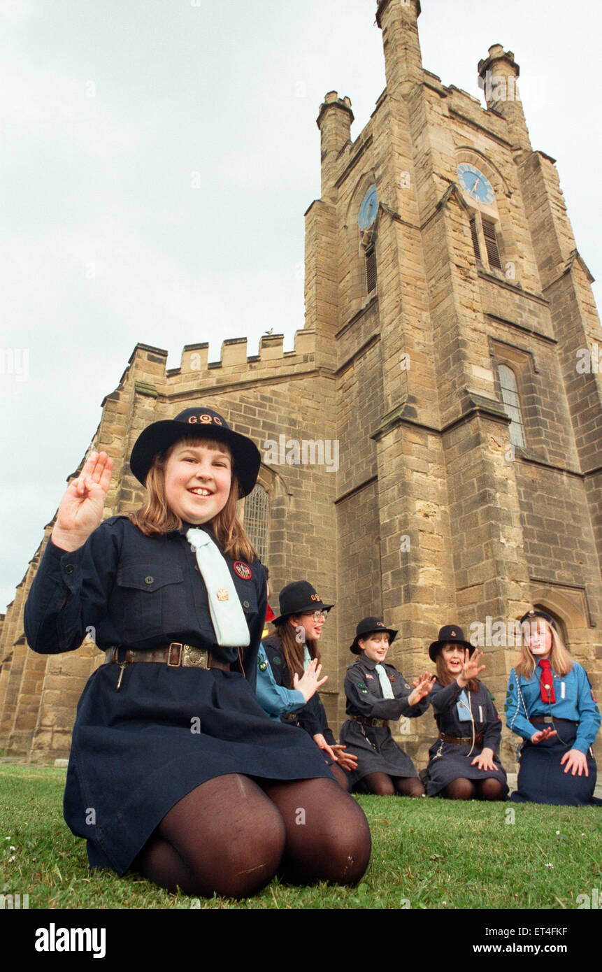 5e Redcar Girl Guides célébrer le 70e anniversaire. 10 ans Helen ...