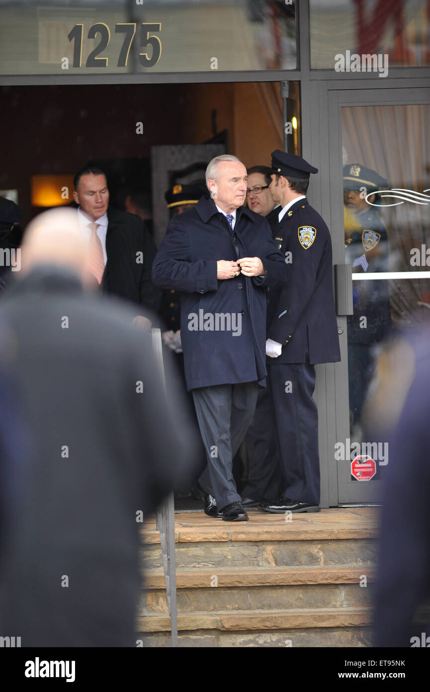 Funérailles de l'agent de police de Liu Wenjin à Manhattan avec ...
