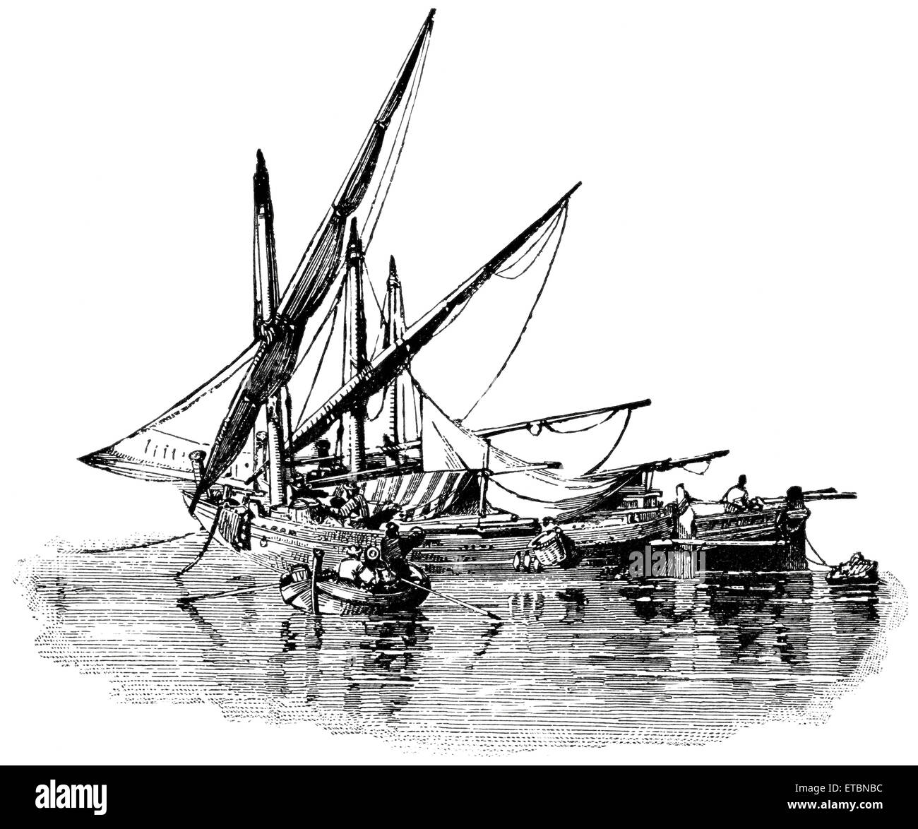 Primitive boat Banque d'images détourées - Alamy