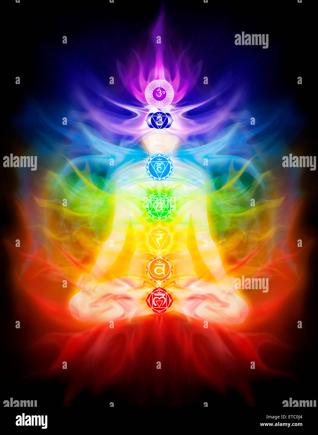 Symboles Chakra Banque d'image et photos - Alamy