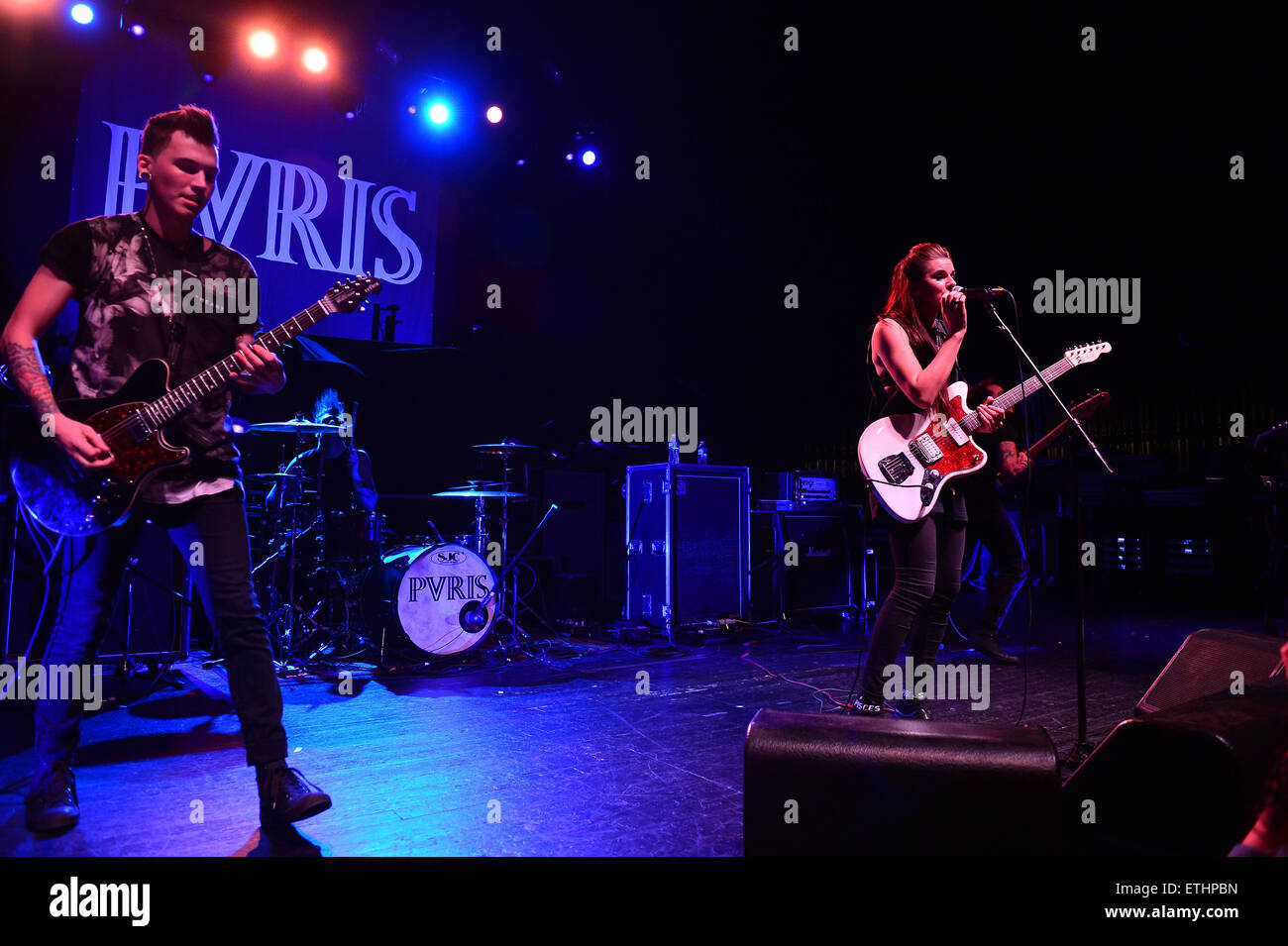 Rock Band PVRIS en live sur scène lors de 'PTV & SWS World Tour' Avec ...
