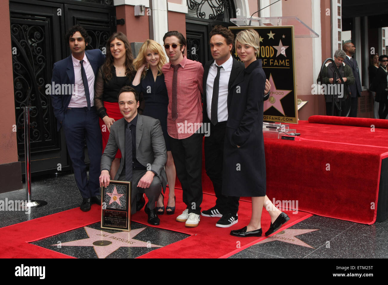 Jim Parsons Walk of Fame Star Cérémonie : Jim Parsons, Kunal Nayyar ...