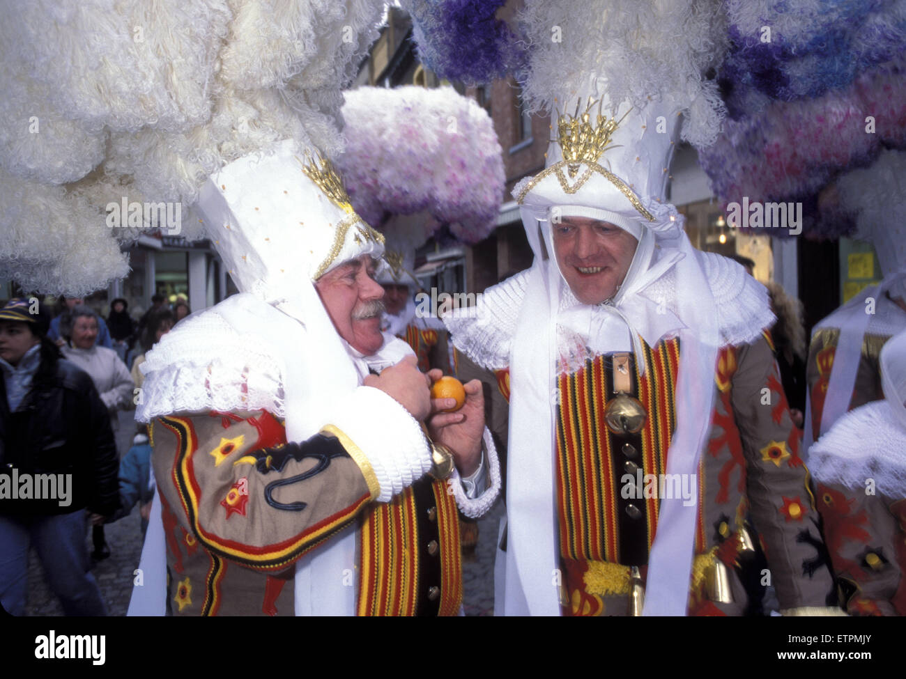 BEL, Belgique, Hainaut, Binche, carnaval, les Gilles de Binche. BEL ...