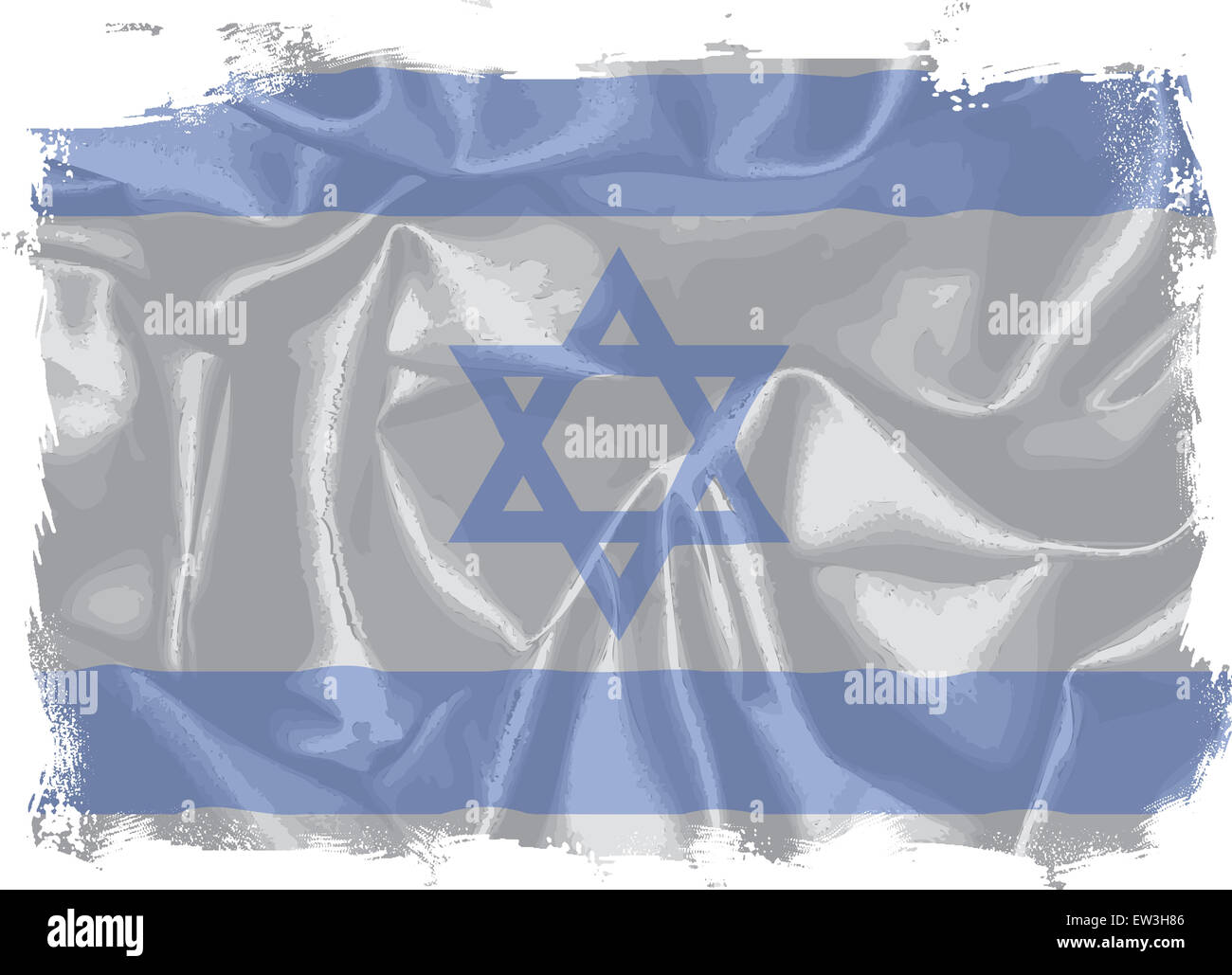 Drapeau israelien etoile de david Banque d'images détourées - Alamy