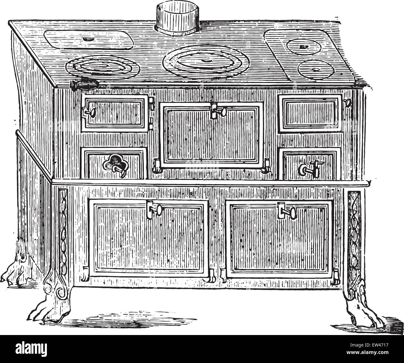 Vieux four Banque d'images vectorielles - Alamy