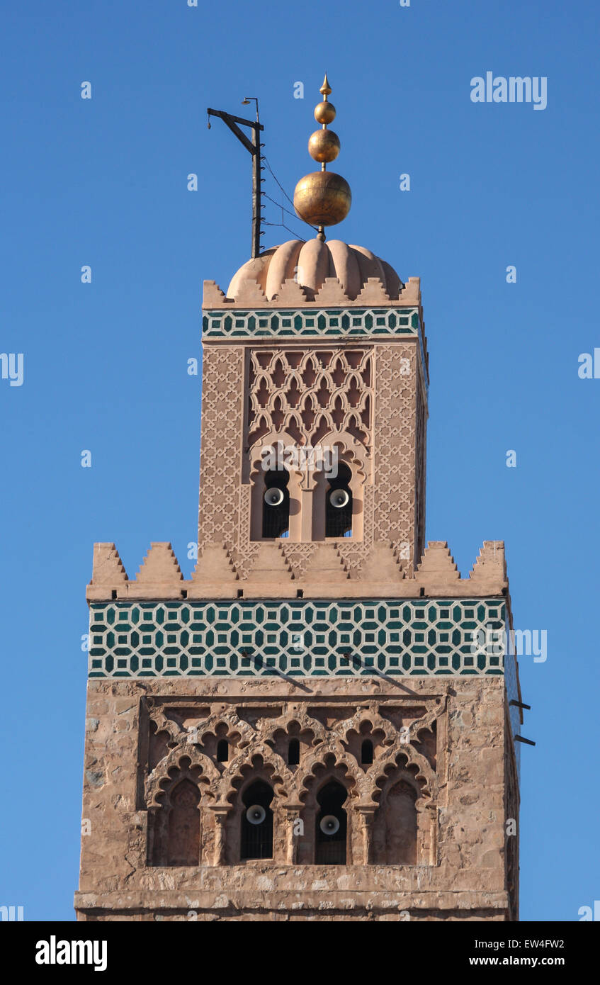 Koutoubia mosques minaret of the largest mosque in marrakesh marrakech ...