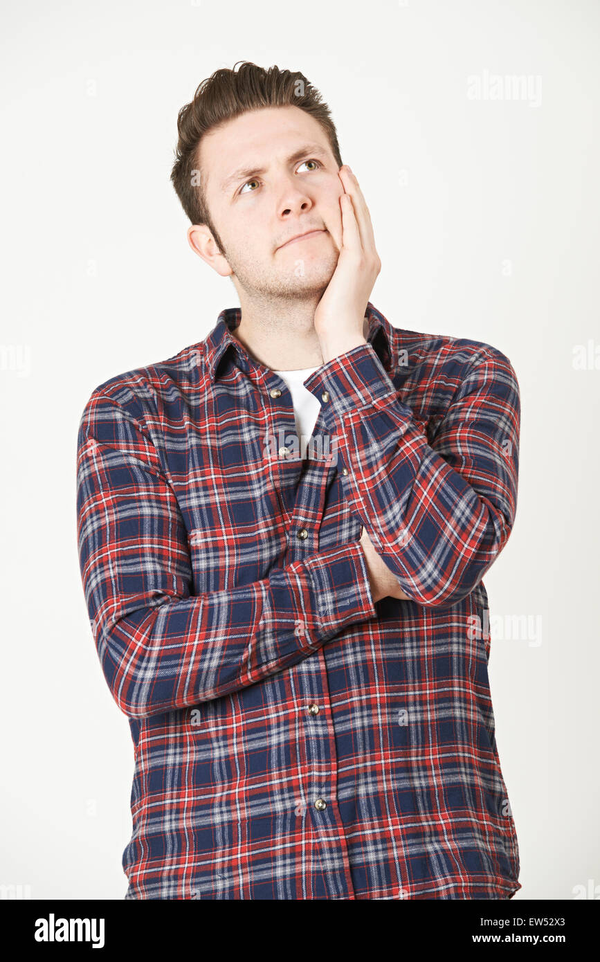 Bonhomme blanc perplexe Banque de photographies et d’images à haute ...