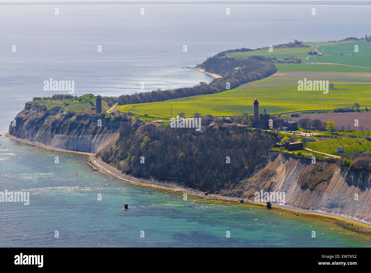 Cap Arkona avec phares, Rügen, Allemagne Photo Stock - Alamy