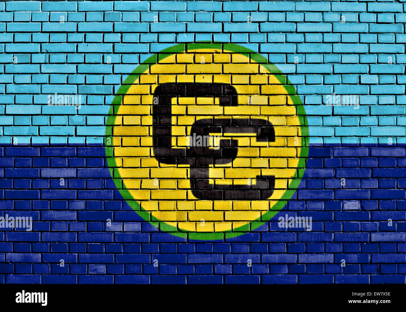 Caribbean community caricom flag Banque de photographies et d’images à ...
