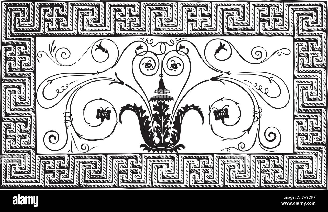 Romane mosaic Banque d'images vectorielles - Alamy