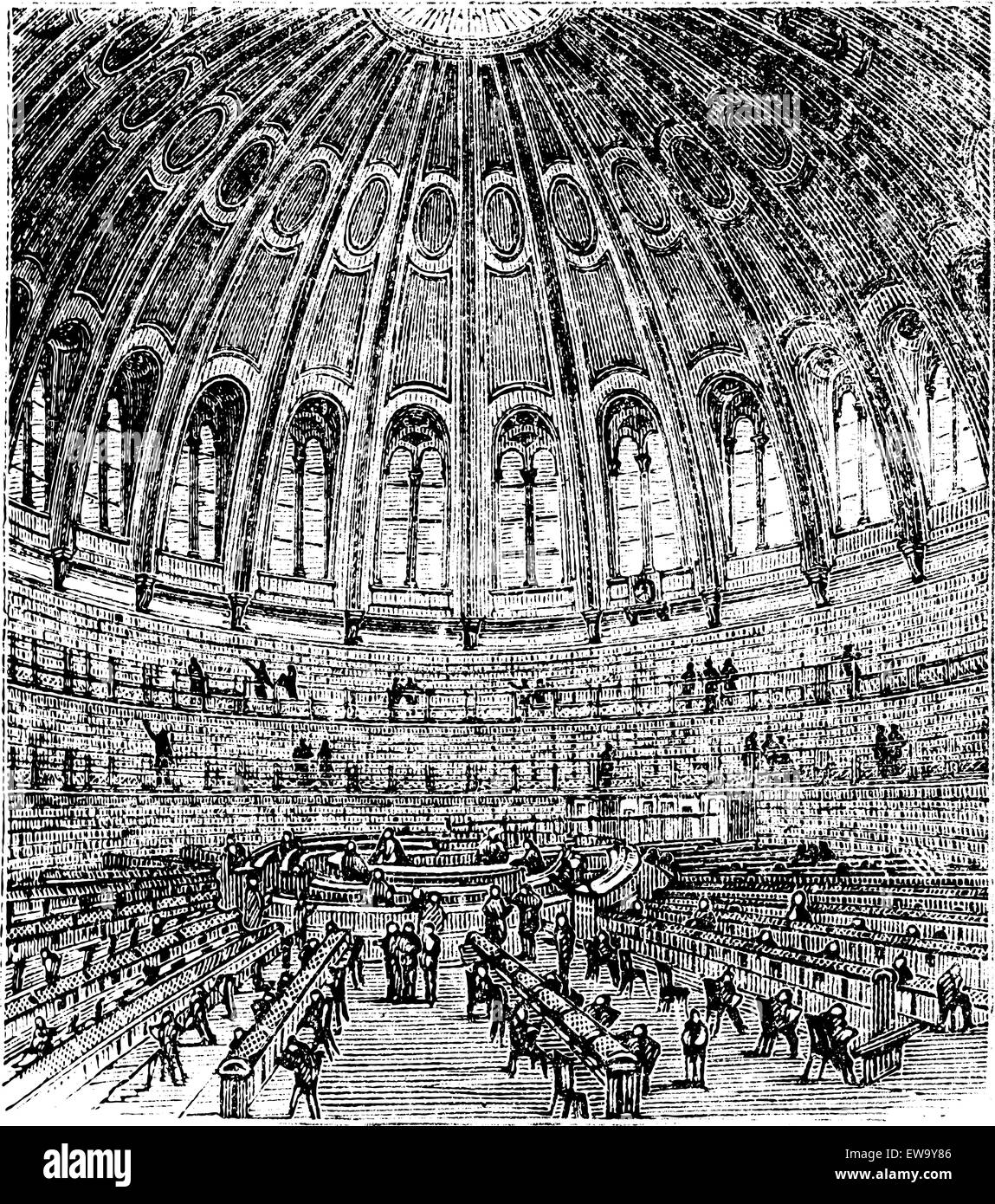 British museum salle de lecture Banque d'images vectorielles - Alamy
