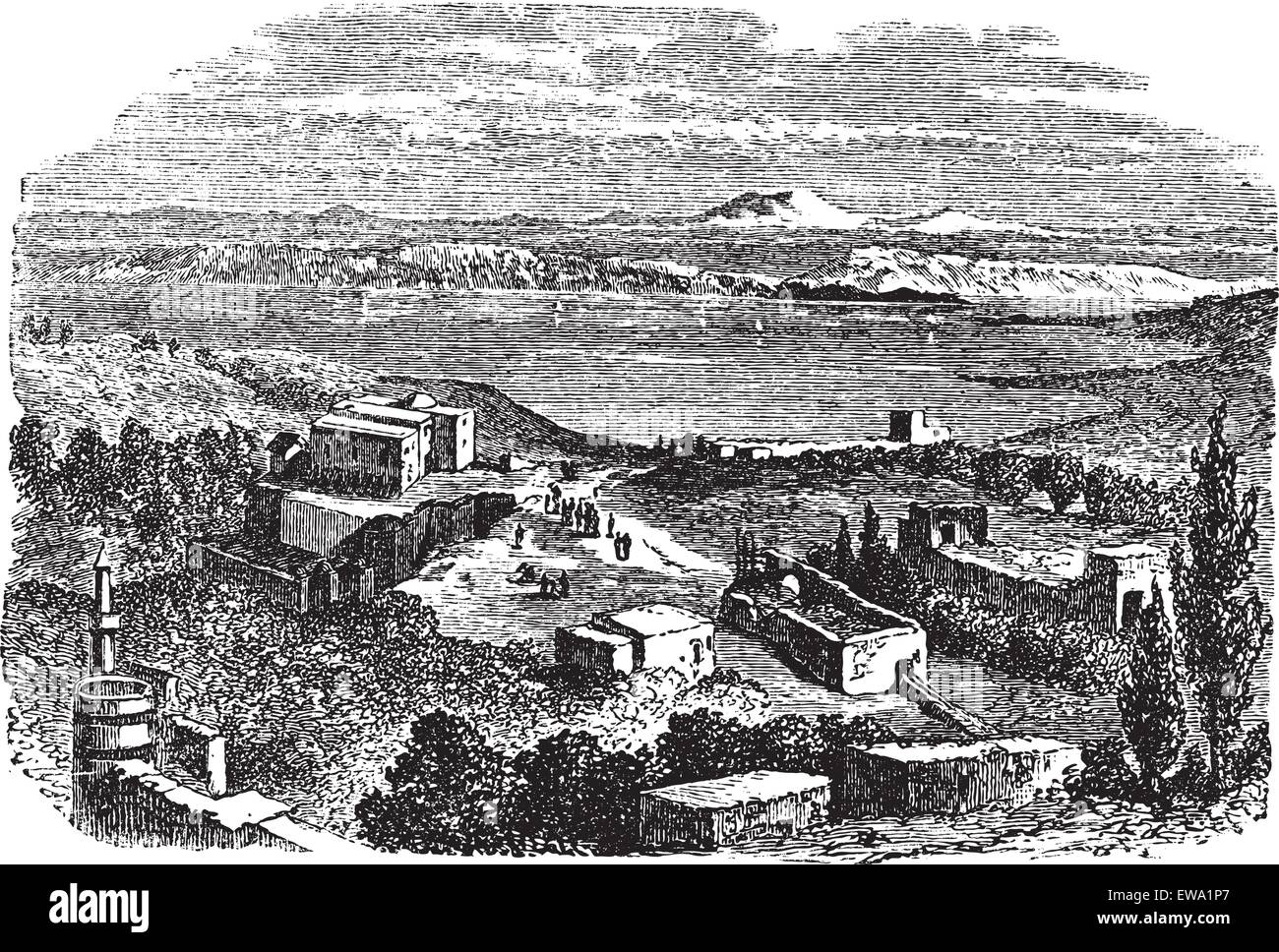 Tiberias sea of galilee lake tiberias Banque d'images vectorielles - Alamy