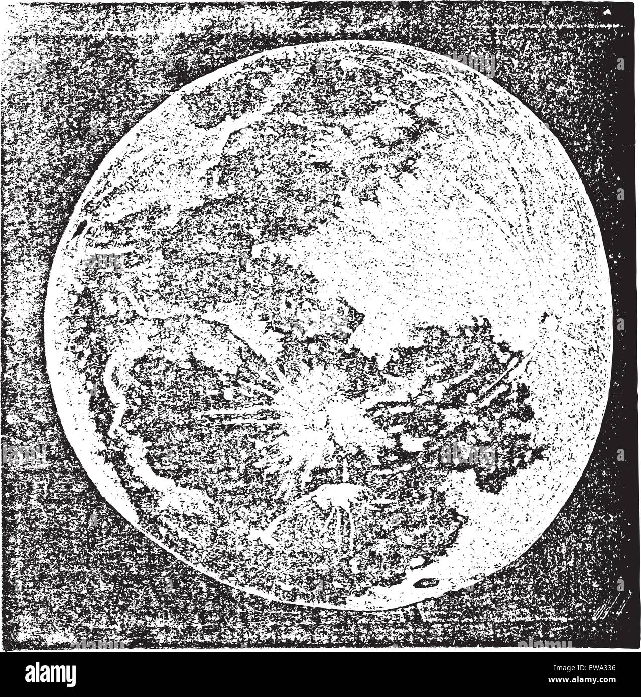 Lune prise Banque d'images vectorielles - Alamy