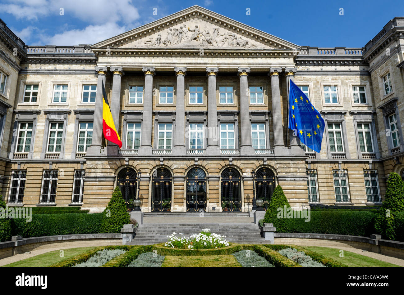 Bâtiment du Parlement belge à Bruxelles, Belgique Photo Stock - Alamy